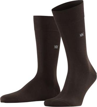 Burlington Dublin M So coton unies 1 paire, Chaussettes Homme, Marron Chocolate 5043, 40-46