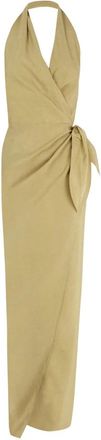 Cortana Femme, Robes, Vert, Taille: 38 FR Robe Portefeuille Dos Nu