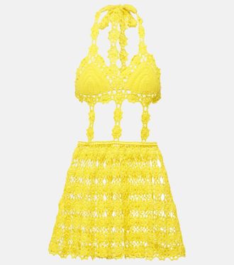 Anna Kosturova Minikleid Ibiza aus Häkelstrick