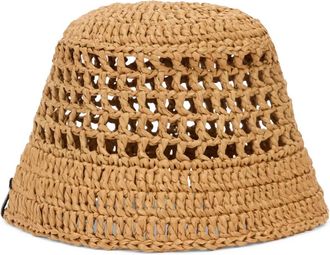 Fabiana Filippi Femme, Accessoires, Beige, Taille: M Woven Bucket Hat
