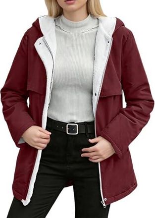 Generic Veste dhiver chaude et &eacute;paisse &agrave; capuche pour femme 2026, RD1., XXL