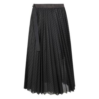 sacai Organza Flare Rock - - Skirts - Damen - Schwarzk - M