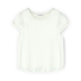 Motivi Femme, Blouses et Chemises, Blanc, Taille: 40 FR T-shirt bi-mati&egrave;re