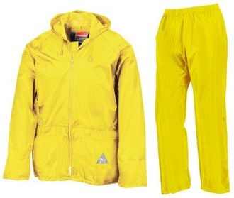 Result Heavyweight Waterproof Jacket & Trouser Set Manteau, Vert-Green (Lime Green), Large Homme