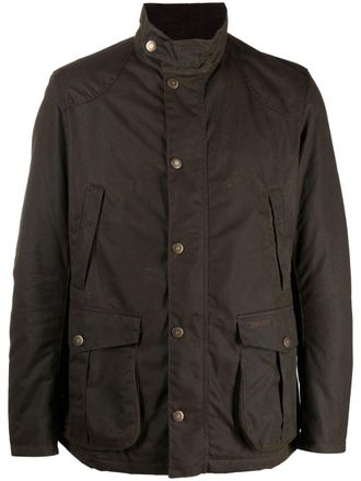 Barbour veste en coton à boutons pression - Vert