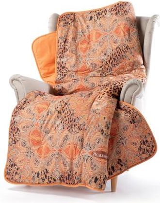 Caleffi Panthere Precious Warmhaltedecke, 130 x 170 cm, Orange