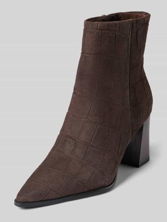 Tamaris Stiefelette aus Rindsnappa mit Blockabsatz