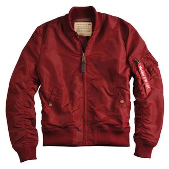 Alpha Industries Alpha Industries Herren MA-1 TT Bomberjacke, Burgundy, XS
