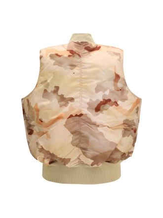 Alpha Industries Mens Vest Ma-1 Base Sentinel Desert Camo Nylon Blazers Jacket