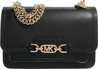Michael Kors Damen Heather Schultertasche, Black, 23 x 16 x 8 cm
