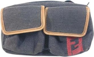 Fendi Sac banane vintage Pre-owned - Femme - Pre-owned - Bleu - Taille: ONE Size