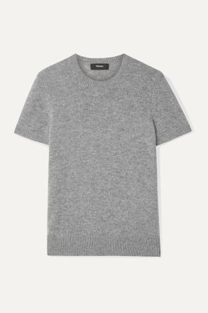 Theory Feather T-shirt Aus Kaschmir - Grau