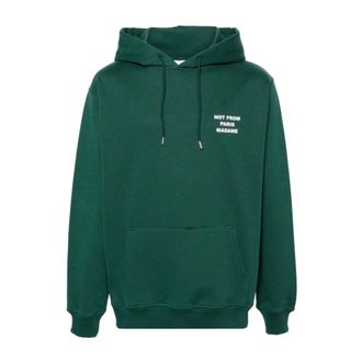 Dr&ocirc;le de Monsieur Logo-Print Kapuzenpullover - - Sweatshirts & Hoodies - Herren - Gr&uuml;n - M