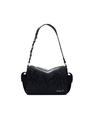 Desigual sac moyen avec breloques brod&eacute;es noir