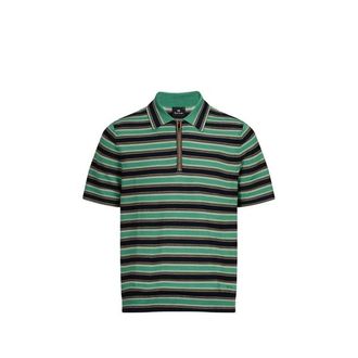 Paul Smith Polo droit ray&eacute; en laine m&eacute;rinos