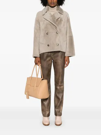 Yves Salomon Womens Fur Jacket Aw25 W