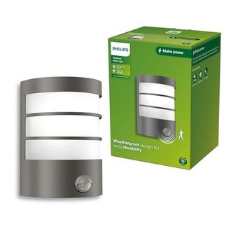 Philips Calgary Applique dExtérieur avec Capteur, Max 25 W, Douille E27, Anthracite