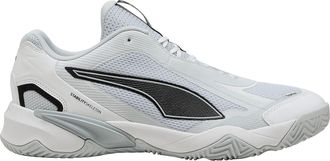 Puma Unisex Solarstrike 4 Indoor Court Shoe, White Black-Silver Mist-Platinum Gray, 40 EU, Puma Weiß/PUMA/Schwarz/Silber/Nebel/Platingrau, 40 EU