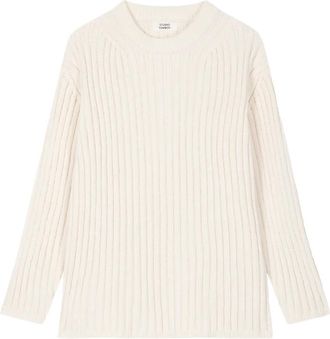 TOMBOY pull c&ocirc;tel&eacute; &agrave; encolure ronde - Tons neutres