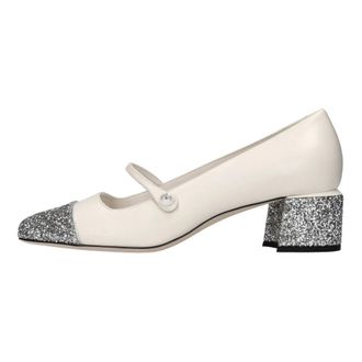 Jimmy Choo London Elisa 45 - - Shoes - Damen - Wei&szlig; - 38 1/2 EU