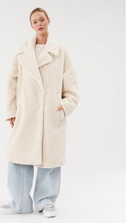 HUGO BOSS Hugo Fellmantel Mewona-1 50498147 Écru Oversize