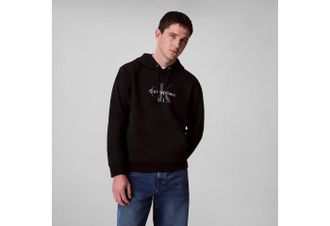 Calvin Klein Jeans Kapuzensweatshirt 400GSM TERRY MONOLOGO HOODIE Mit Rundhalsausschnitt