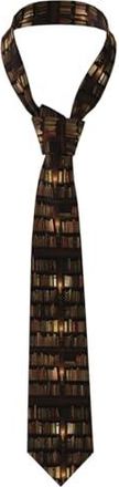 Generic Cravate Pour Hommes Livre Sur &Eacute;tag&egrave;re De La Biblioth&egrave;que Fine Necktie &Eacute;troit Cravate DAffaires Pour F&ecirc;te Affaires &Eacute;v&eacute;nements