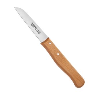 Gehring Solingen Holzgriff Gemüsemesser I 8 cm Klingenlänge I rostfreier Edelstahl I Griff aus Buchenholz mit Stiftnieten I Schälmesser I Küchenmesser I Made 
