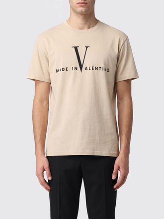 Valentino Garavani T-shirt &agrave; col rond en coton avec logo contrastant