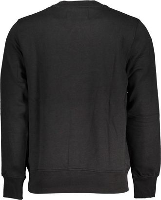 Calvin Klein Logo-Print Cotton Sweatshirt - Black