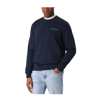 Tommy Hilfiger Homme, Sweatshirts et sweats &agrave; capuche, Bleu, Taille: XL Reg Linear Crew