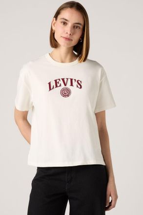 Levi's Graphic Vintage Tee - Femme - Blanc / Satin Applique College Logo Egret - XS