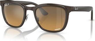 Ray-Ban Clyde Sonnenbrillen Braun Fassung Braun Glas Polarisiert 53-22