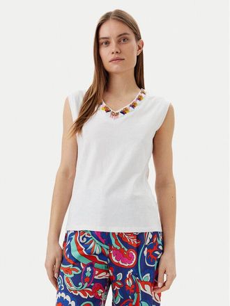 Lola Casademunt Top MS2515021 Wei&szlig; Regular Fit