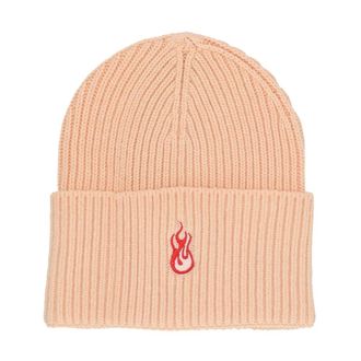 Vision Of Super Flames Logo Beanie Peach Hat - - Accessories - unisex - Orange - ONE SIZE