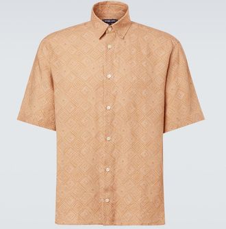 Frescobol Carioca Bedrucktes Hemd Castro aus Leinen