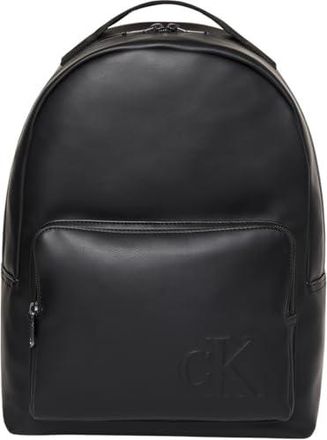 Calvin Klein Homme Bold CK Round Backpack Lv04D3246G Sac à Dos, Black (Black), Taille Unique