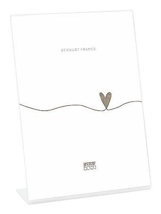 Deknudt Frames S58RL1V Cadre Photo sur Pied Vertical R&eacute;sine Transparent 15 x 20 cm