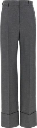 Valentino Garavani Femme, Pantalons, Gris, Taille: 32 FR Virgin Wool Pantalons