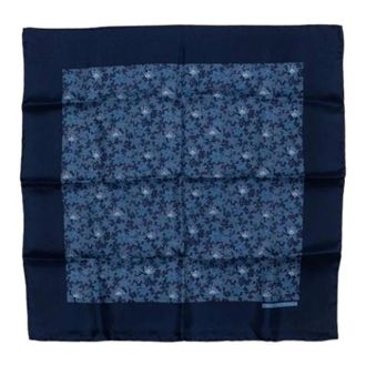 Herm&egrave;s Pre-owned Handkerchief - Femme - Pre-owned - Bleu - Taille: ONE Size