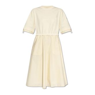 Moncler Baumwollkleid mit Taschen - - Dresses - Damen - Beige - S