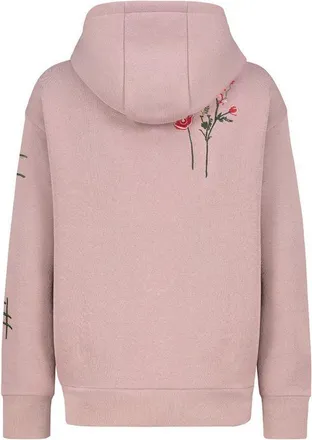 Eight2Nine Kapuzenpullover Damen Hoodie mit Bestickung und Kapuze Sweater, Kapuzensweatshirt mit Eingrifftaschen, mit Kapuze