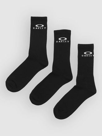 Oakley Ellipse Logo 3 Pack Chaussettes noir