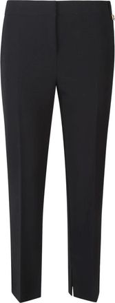 Elisabetta Franchi Femme, Pantalons, Noir, Taille: 34 FR Pantalon Cr&ecirc;pe L&eacute;ger avec Charme Logo