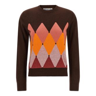 Ballantyne Pullover aus reinem Kaschmir mit Rundhalsausschnitt - - Knitwear - Damen - Braun - L