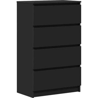 vidaXL Sideboard Schwarz 60x35x98,5 cm Holzwerkstoff Vidaxl