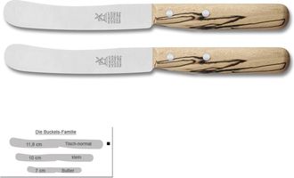 Windmühlenmesser Buckels Messer Set 2-TLG Eisbuche