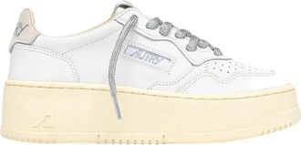 Autry Low-Top Sneaker - Medalist Platform Sneakers - Gr. 36 (EU) - in Beige - f&uuml;r Damen