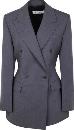 Róhe Damen, Jacken, Grau, LGröße