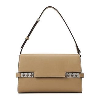 Generic Sac &agrave; bandouli&egrave;re pour femme - Sac &agrave; main Hobo en cuir v&eacute;g&eacute;talien avec poign&eacute;e sur le dessus - Sac &agrave; bandouli&egrave;re pour le travail et les voyages, Kaki 